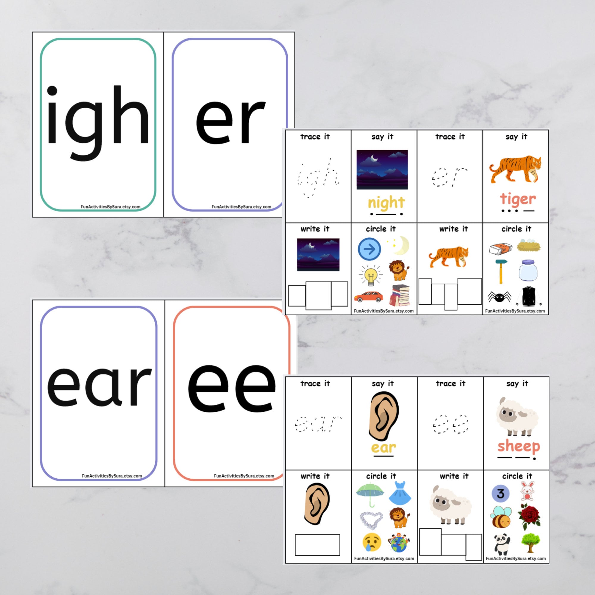 Phase 3 Phonics Cards, Phonics, Learning Phonics, Homeschooling, Early ...