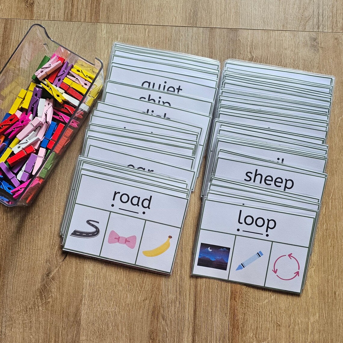 Phonics Phase 3 Clip Cards: Matching Game (digital Download), Matching ...