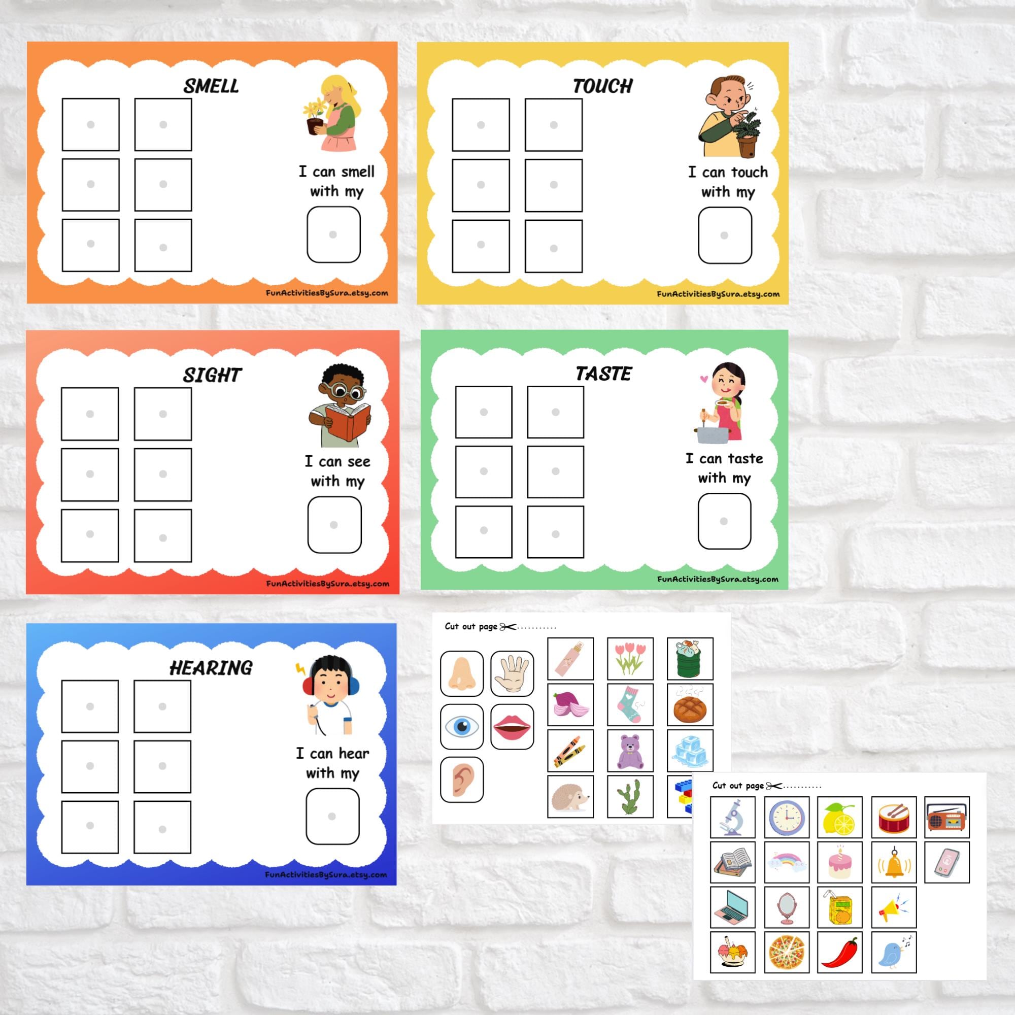 Five Senses Sorting Activity Printable, 5 Senses Sorting, Homeschool ...