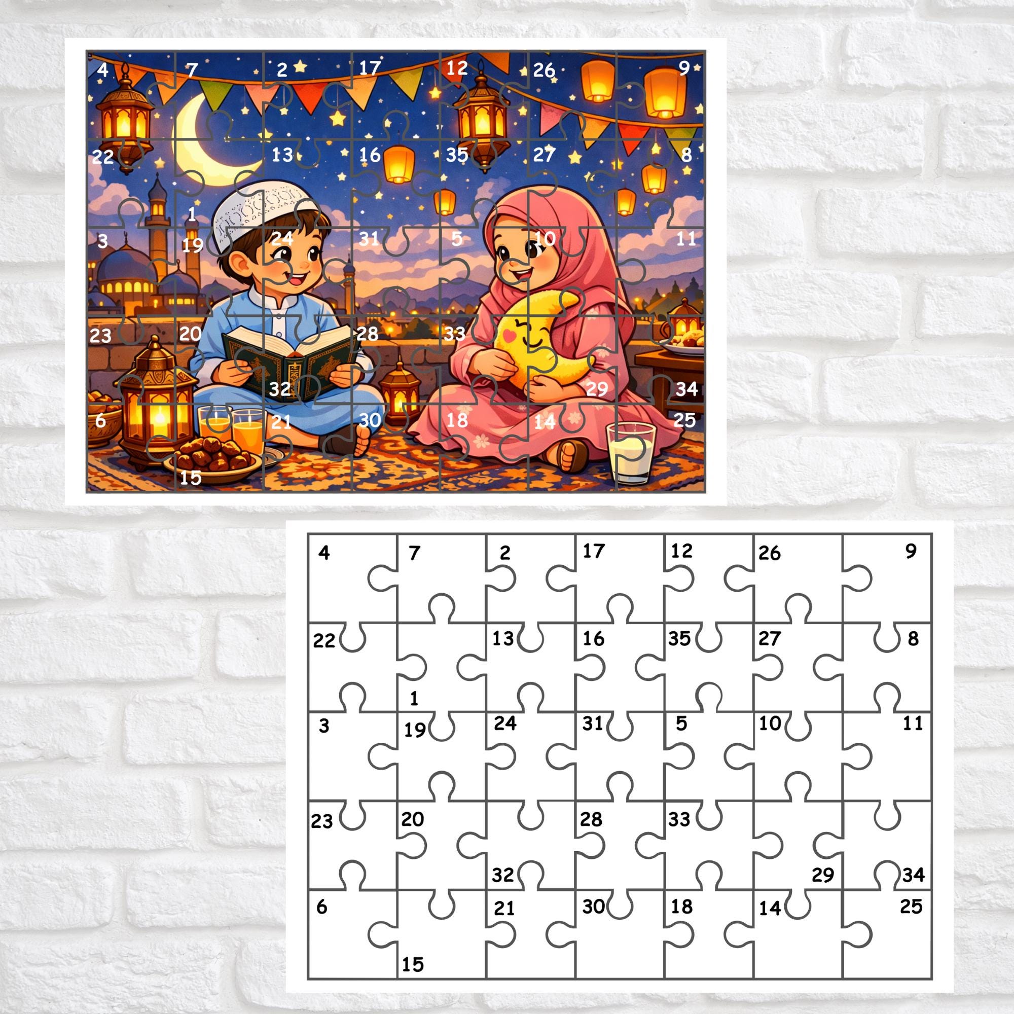 Ramadan Kids Puzzle, Ramadan Activity for Kids, Ramadan Printable ...