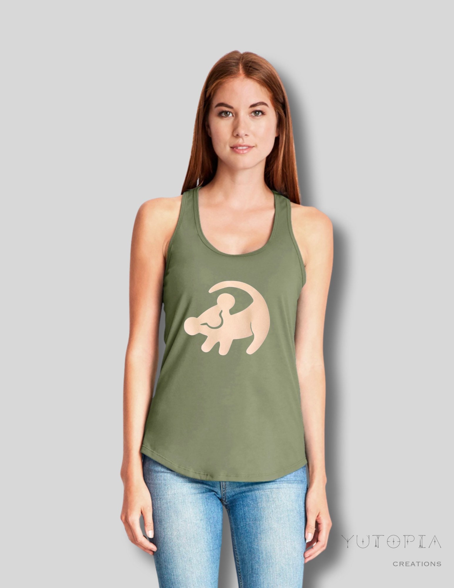 Disney Lion King Simba Inspired Sparkly Minimalist Tank Top - Etsy