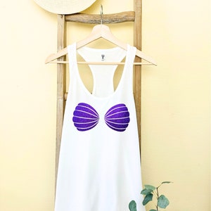 Disney, Little Mermaid, Ariel Shell Bra Inspired, Sparkly Minimalist ...