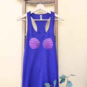 Disney, Little Mermaid, Ariel Shell Bra Inspired, Sparkly Minimalist ...