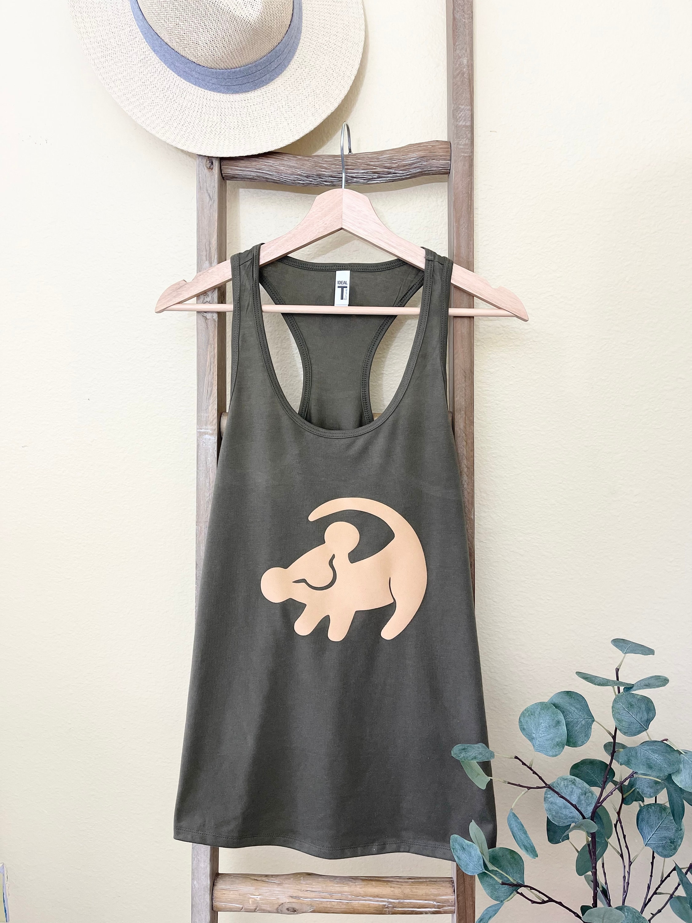 Disney Lion King Simba Inspired Sparkly Minimalist Tank Top - Etsy