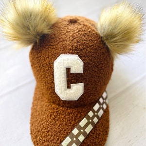 Star Wars, Chewbacca Inspired, Double Fur Pom Pom, Fluffy Baseball Hat ...