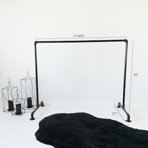 Wheeled Retail Display Rack, Freestanding Pipe Retail Shelving ...