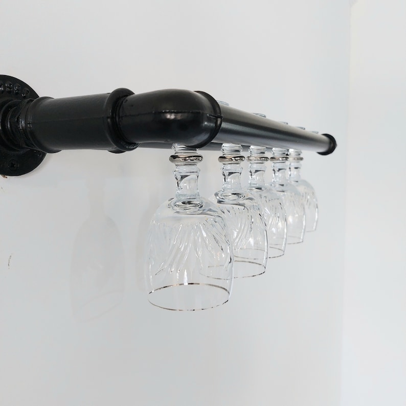 Wine Glass Rack, Wine Shelf With Glass Holder, Handy Wine Glass Shelf ...