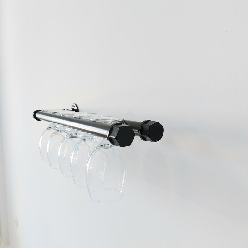 Wine Glass Rack, Wine Shelf With Glass Holder, Handy Wine Glass Shelf ...