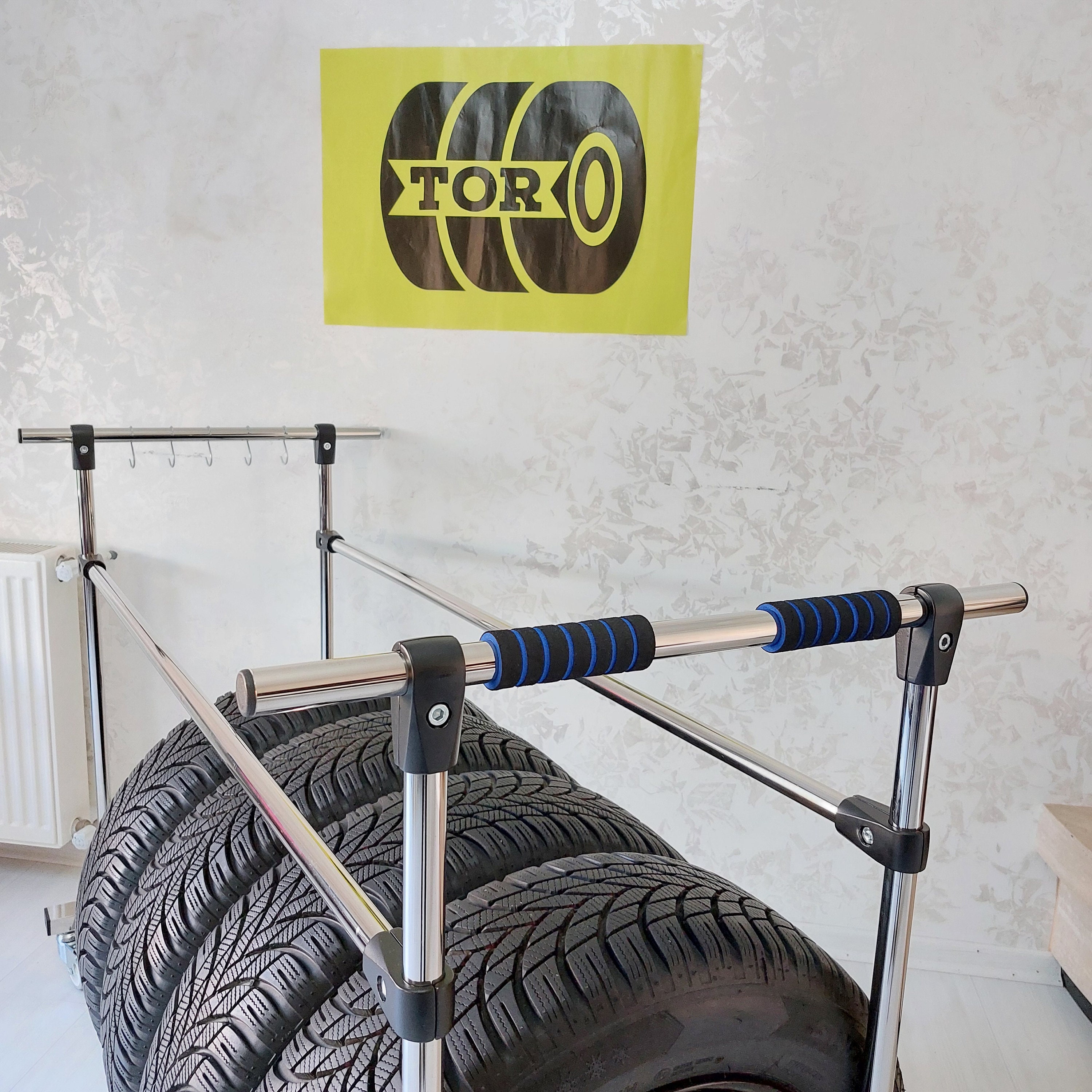 Metal Garage Organizer Wheel Trolley Tire Transport Rack - Etsy Canada