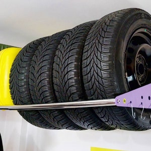 Wall Mounted Car Tire Rack, Accordion Rack , Tire Rack, Wheel Stacking ...