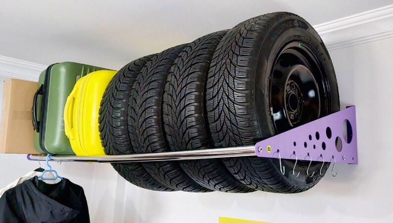 Wall Mounted Car Tire Rack Accordion Rack Tire Rack Wheel - Etsy
