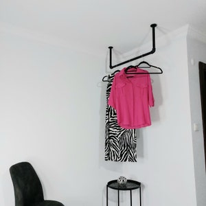 Ceiling Clothes Rack, Minimalistic Clothes Rack, Ceiling Mounted ...