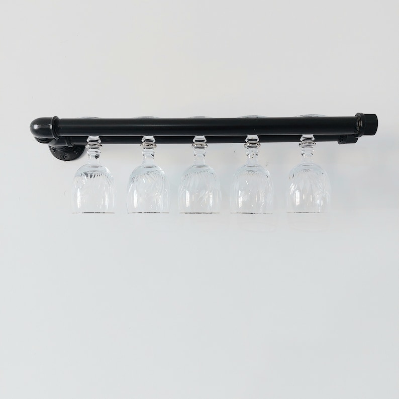 Wine Glass Rack, Wine Shelf With Glass Holder, Handy Wine Glass Shelf ...
