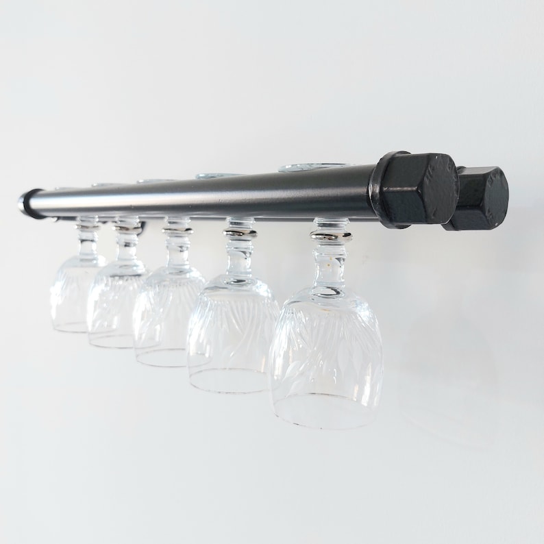Wine Glass Rack, Wine Shelf With Glass Holder, Handy Wine Glass Shelf ...