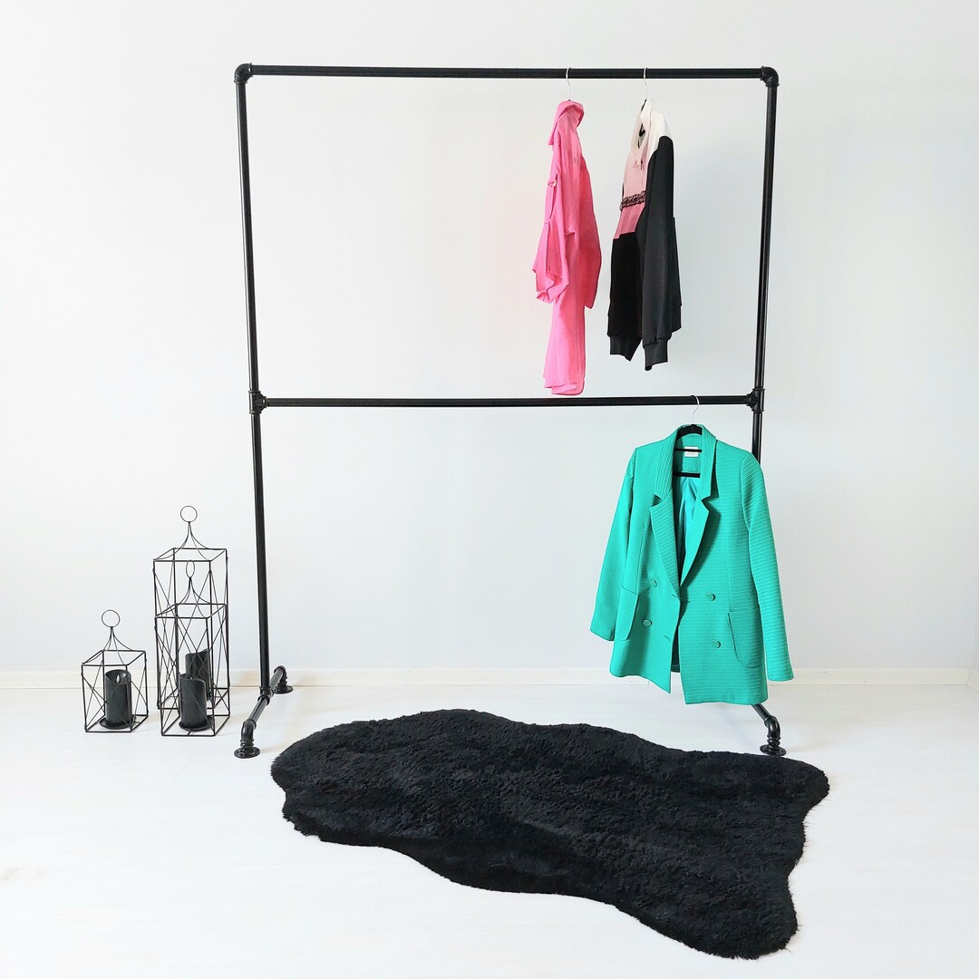 Freestanding Pipe Clothes Rack, Clothing Display, Boutique Display Rail ...