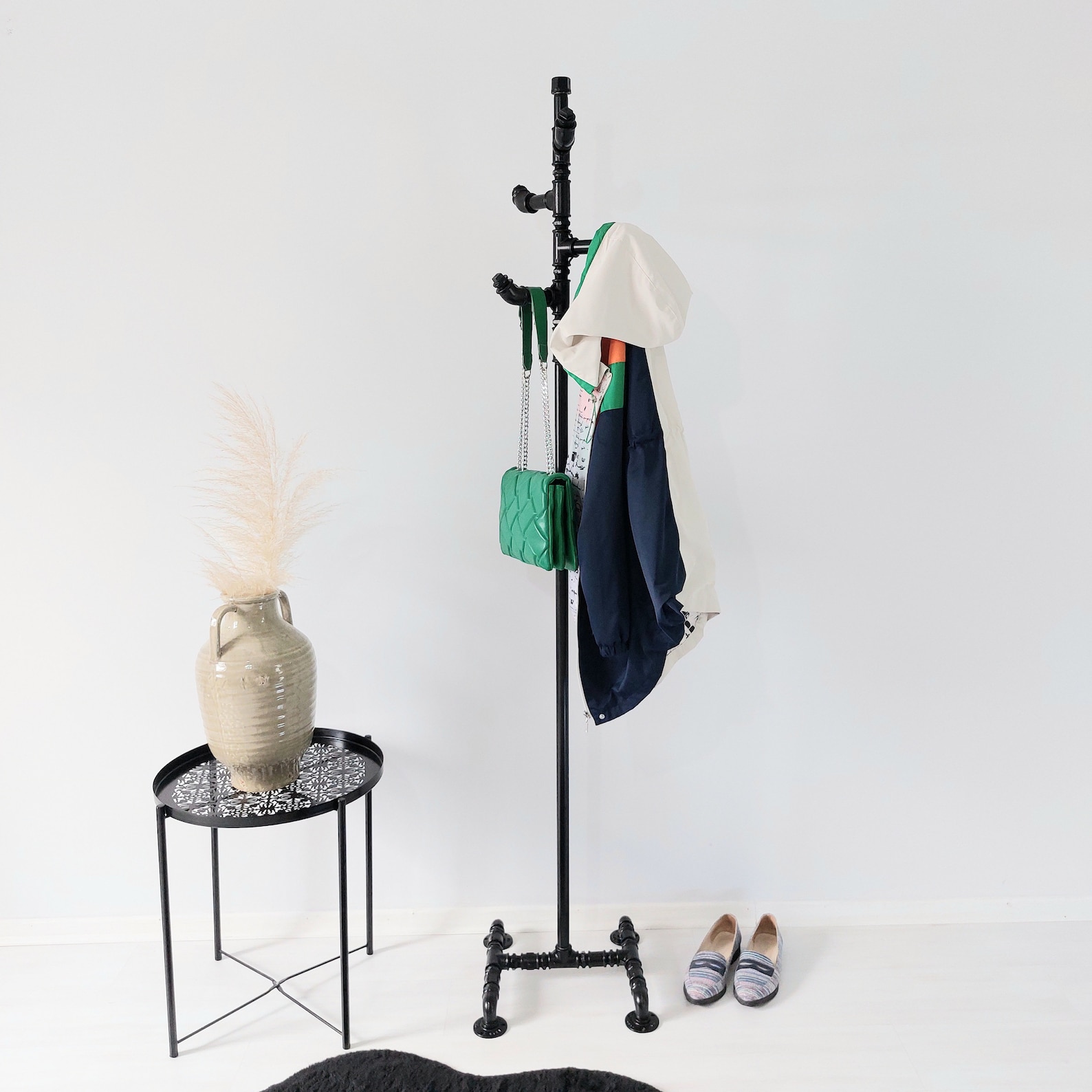 Industrial Pipe Coat Rack Stand Entryway Garment Rack Rack - Etsy