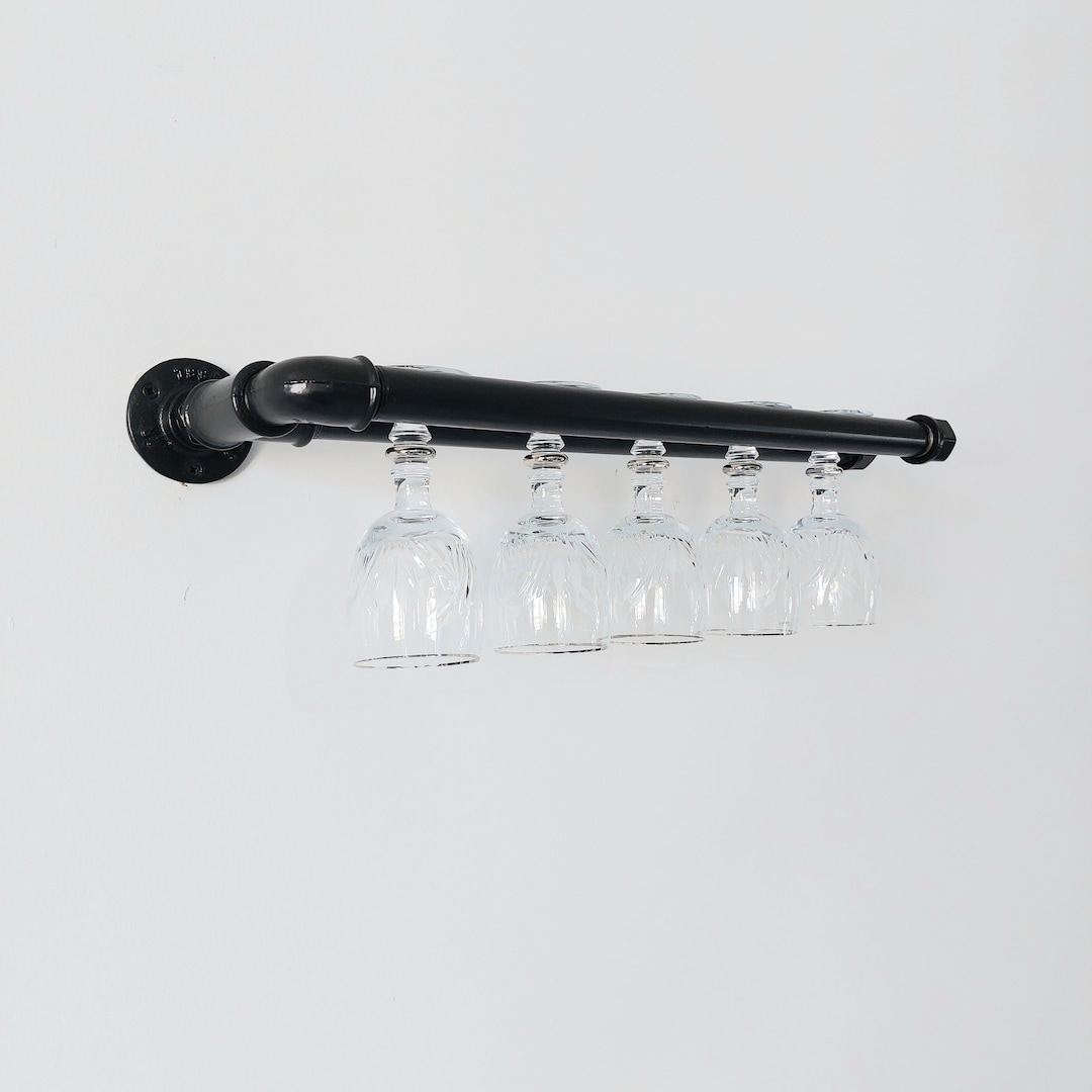 Wine Glass Rack, Wine Shelf With Glass Holder, Handy Wine Glass Shelf ...