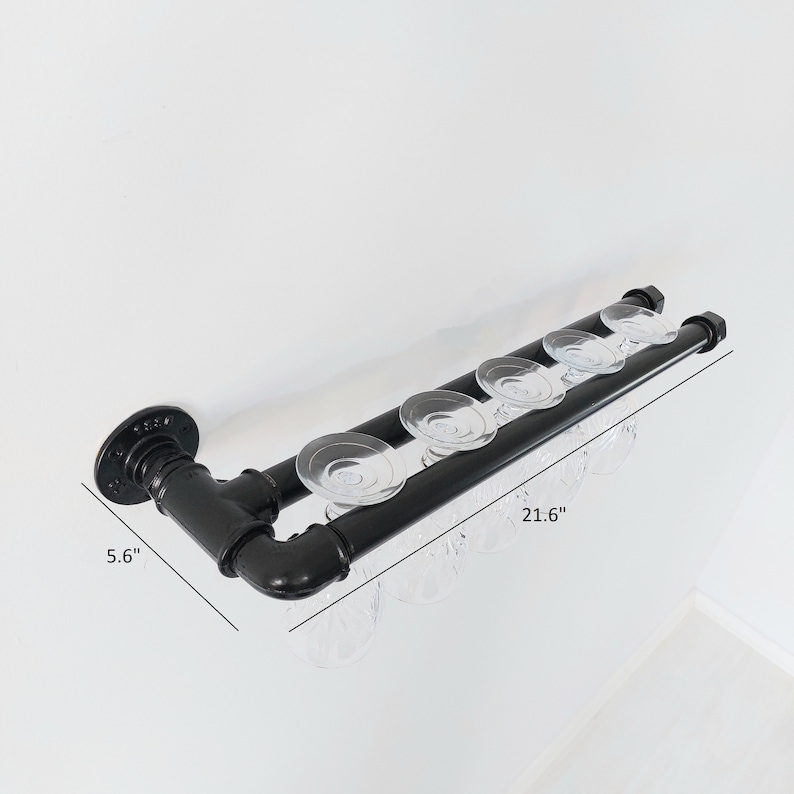 Wine Glass Rack, Wine Shelf With Glass Holder, Handy Wine Glass Shelf ...