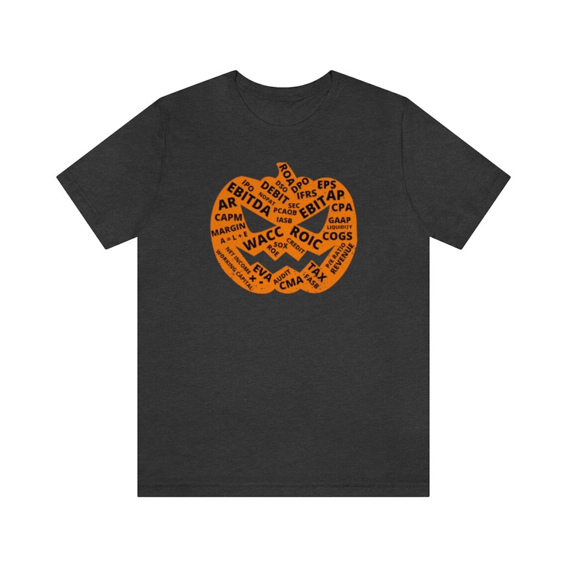 Halloween Accountant T-shirt: Accounting Pumpkin Tee - Etsy