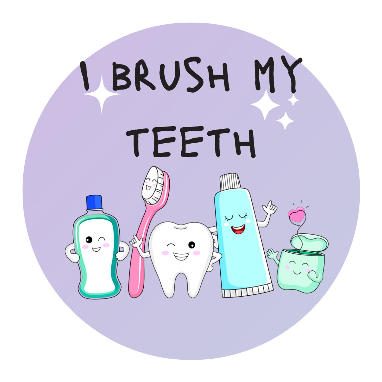I Brushed My Teeth Tooth Brushing Printable Tooth Brushing Chart Fun ...