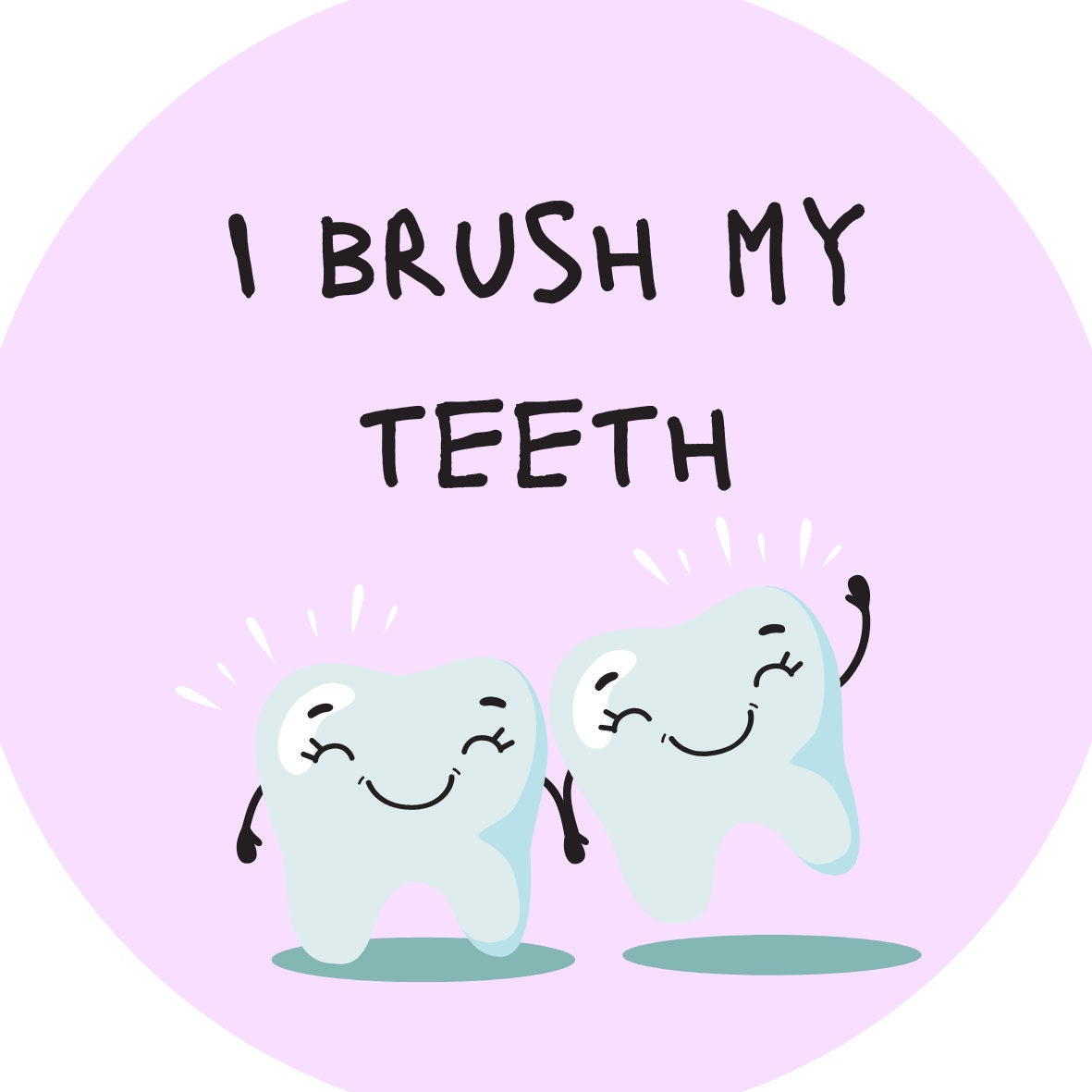 Fun Interactive Tooth Brushing Chart Teeth Brushing Routine for Kids ...