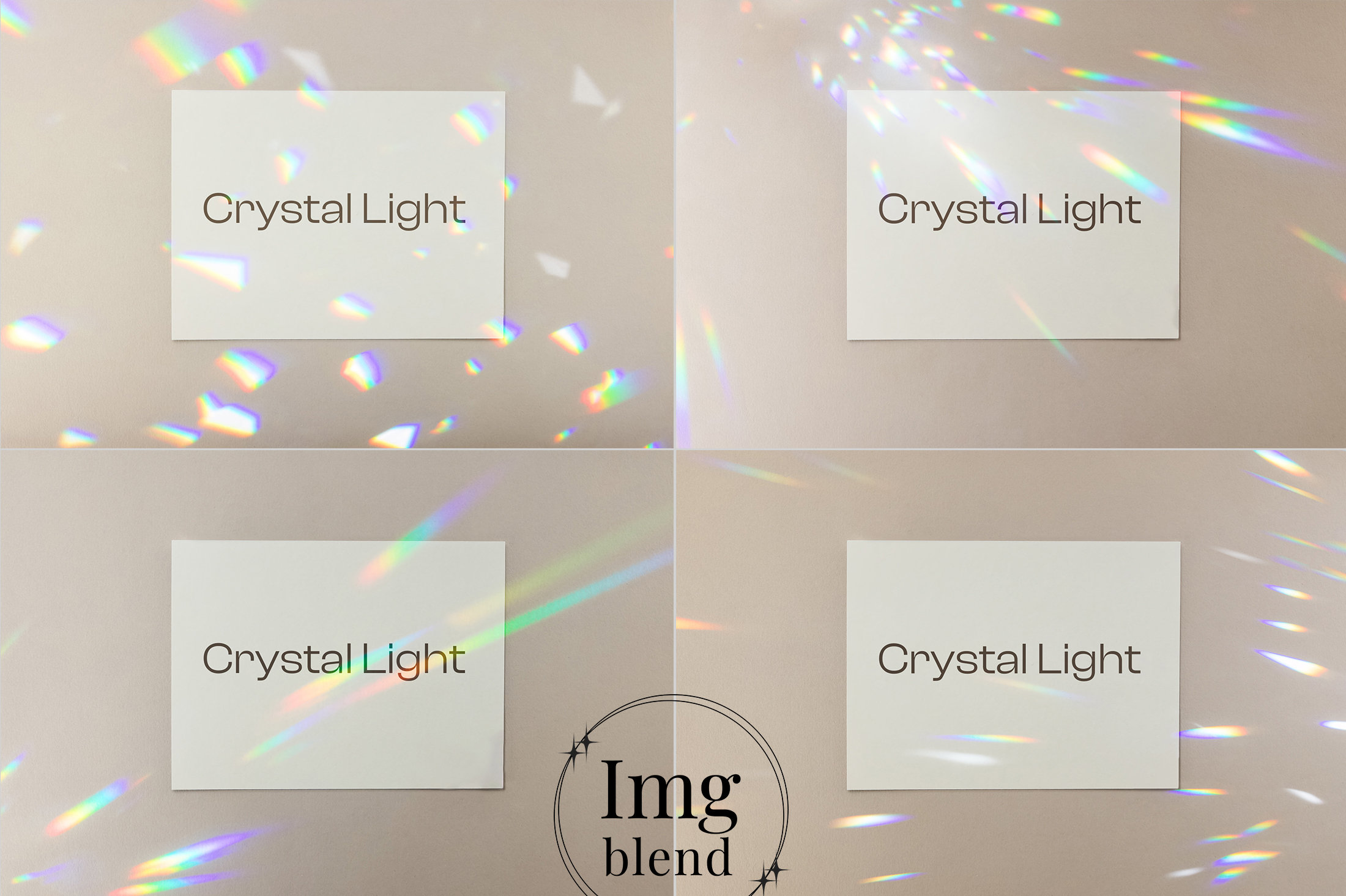 Set of 34 Crystal Light Photo Overlays, Rainbow Effect, Prism Light ...