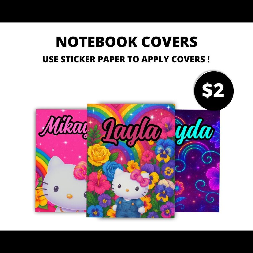DIY Printable Notebook Cover | Editable Canva Template | Instant ...