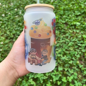 Up Movie Cartoon 16 Oz. Glass Frosted Cup - Etsy