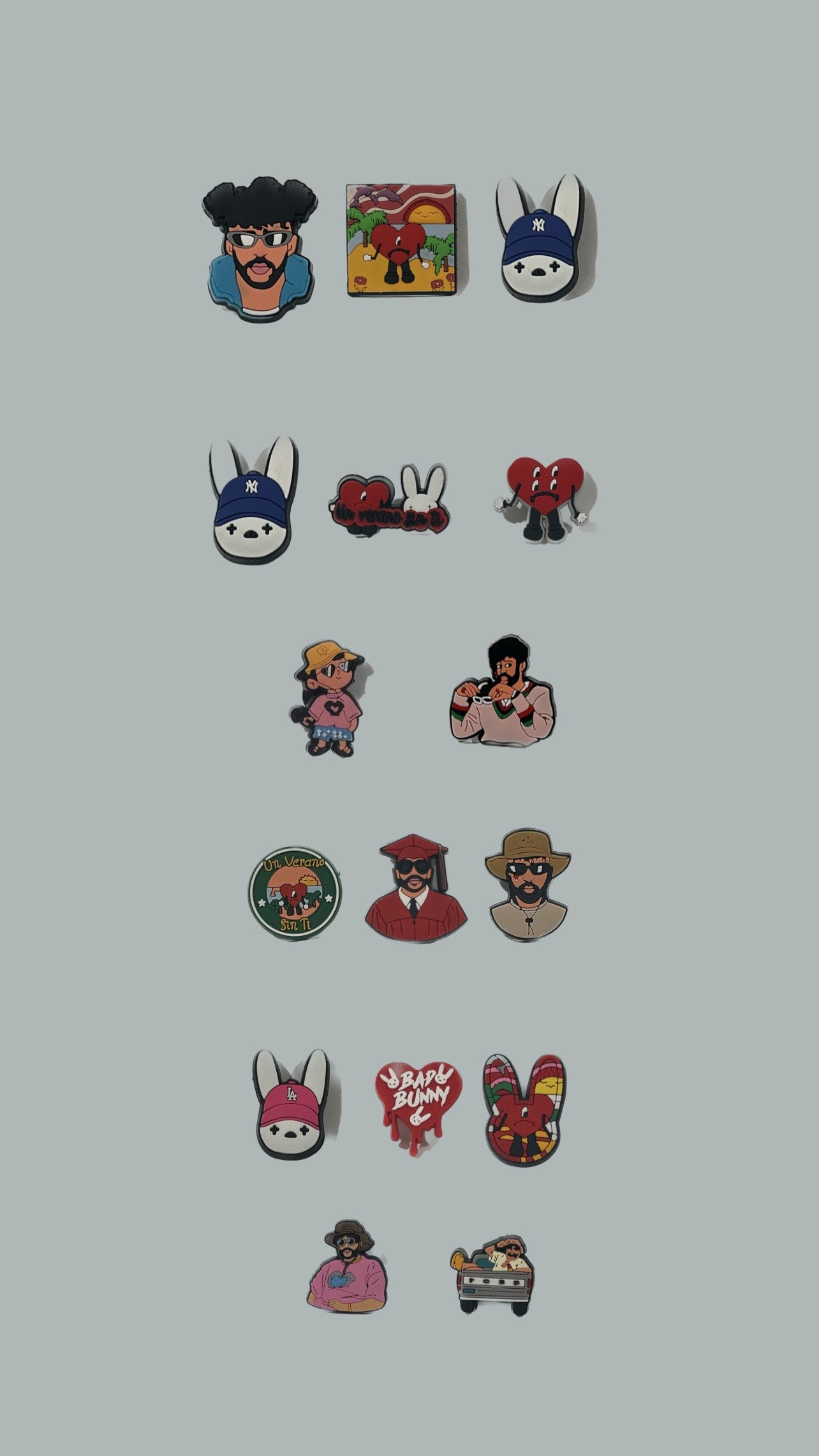 Bad Bunny Croc Charms - Etsy