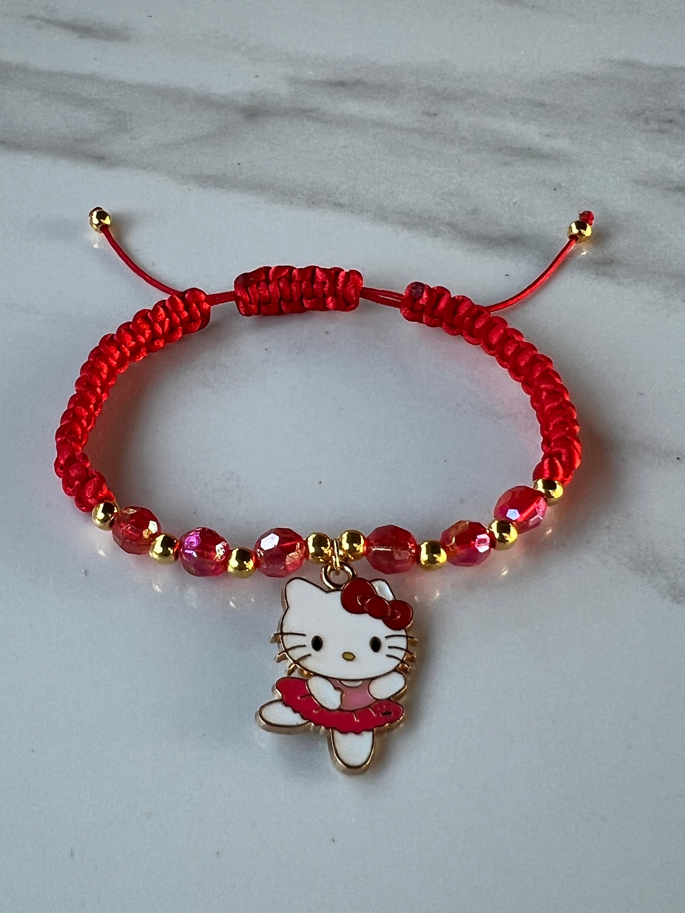 Red Hello Kitty Bracelets - Etsy