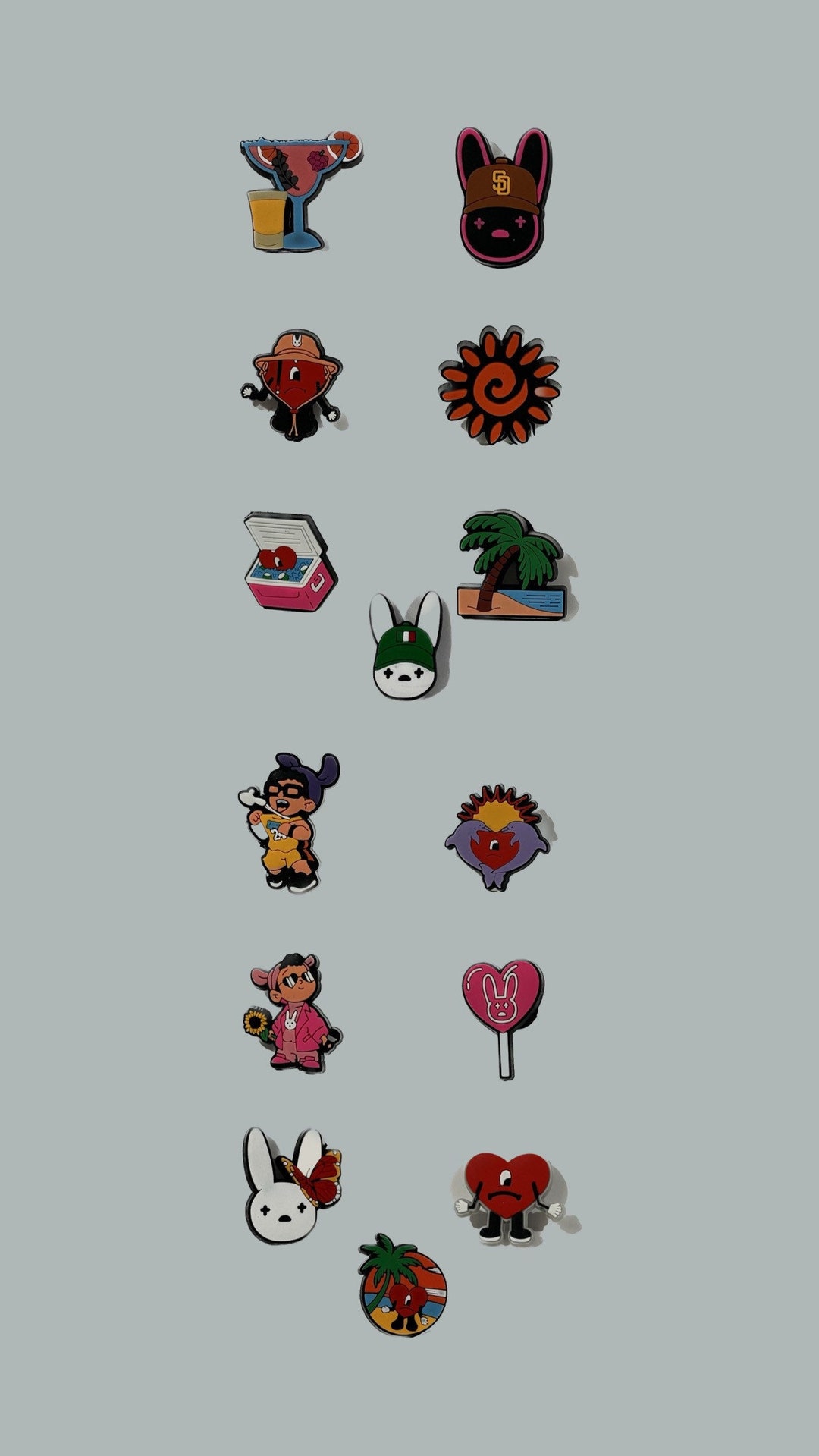 Bad Bunny Croc Charms - Etsy