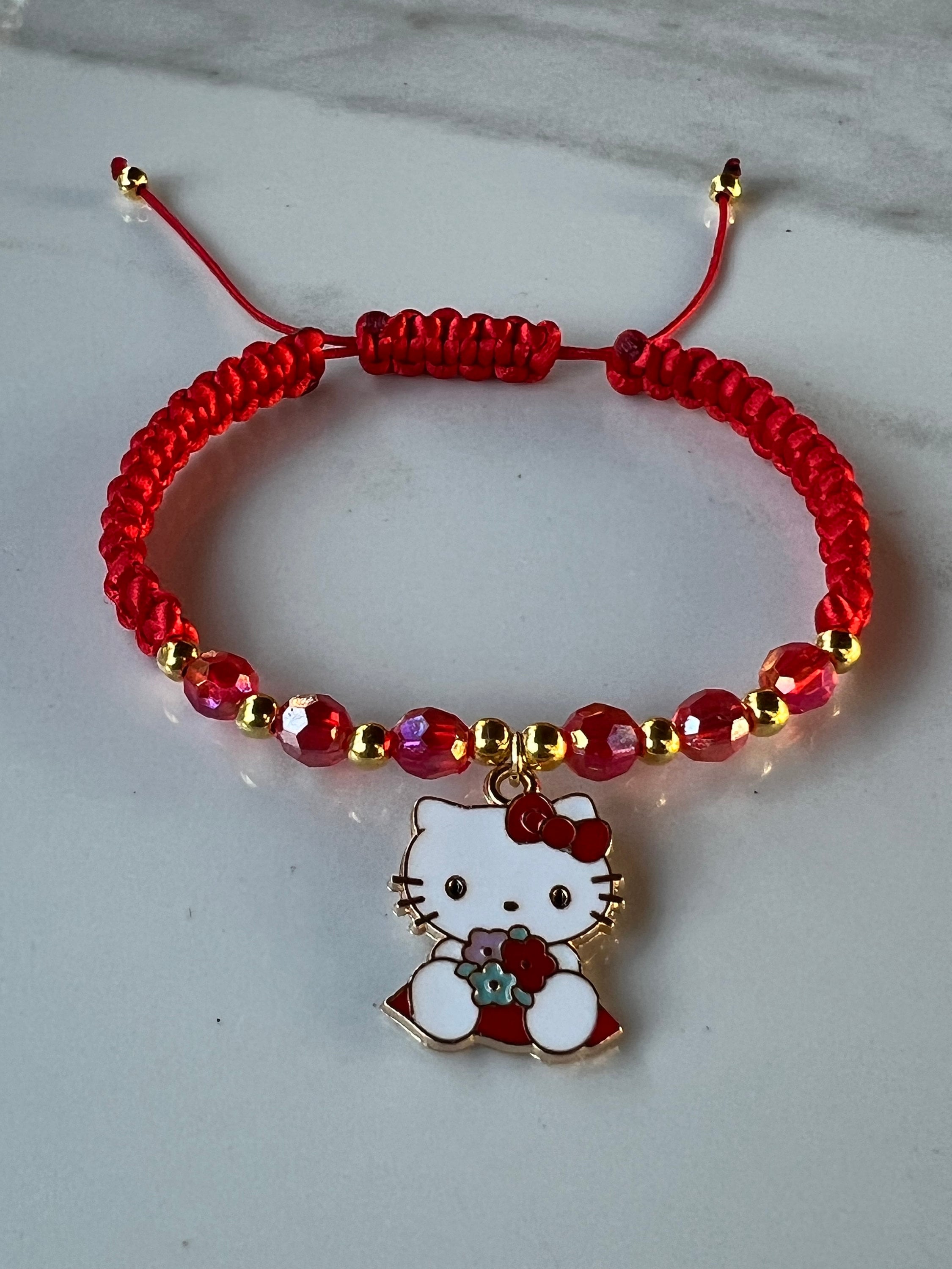 Red Hello Kitty Bracelets - Etsy