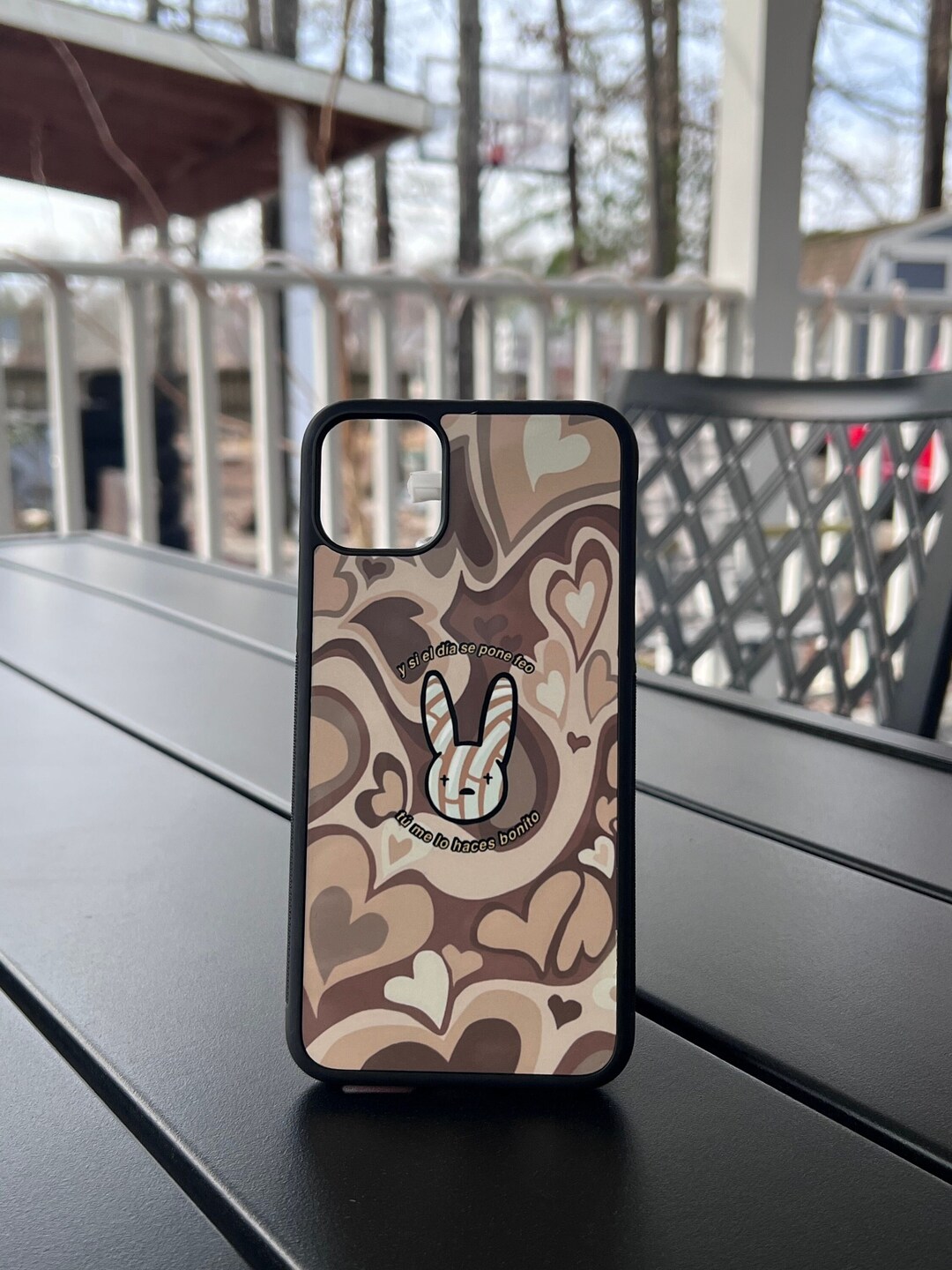 Hearts/concha Bad Bunny Phone Case - Etsy