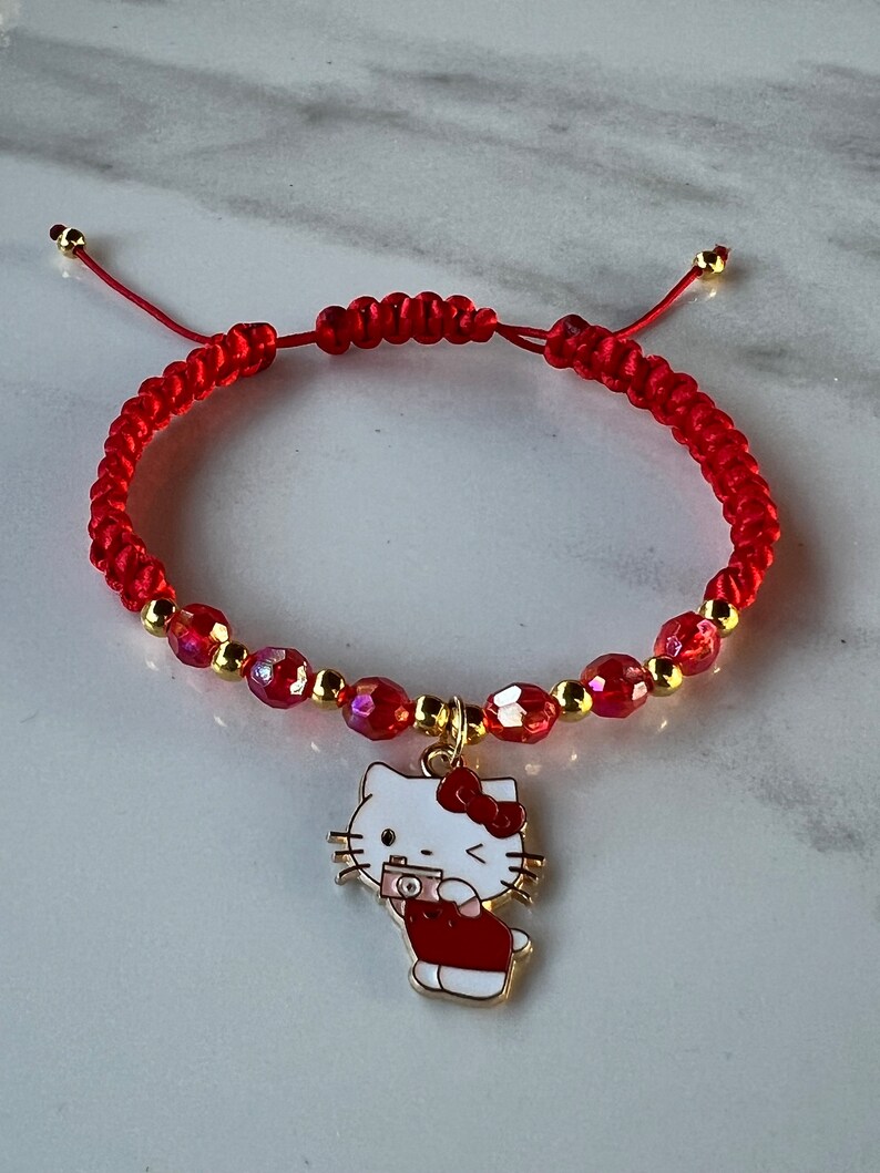 Red Hello Kitty Bracelets - Etsy