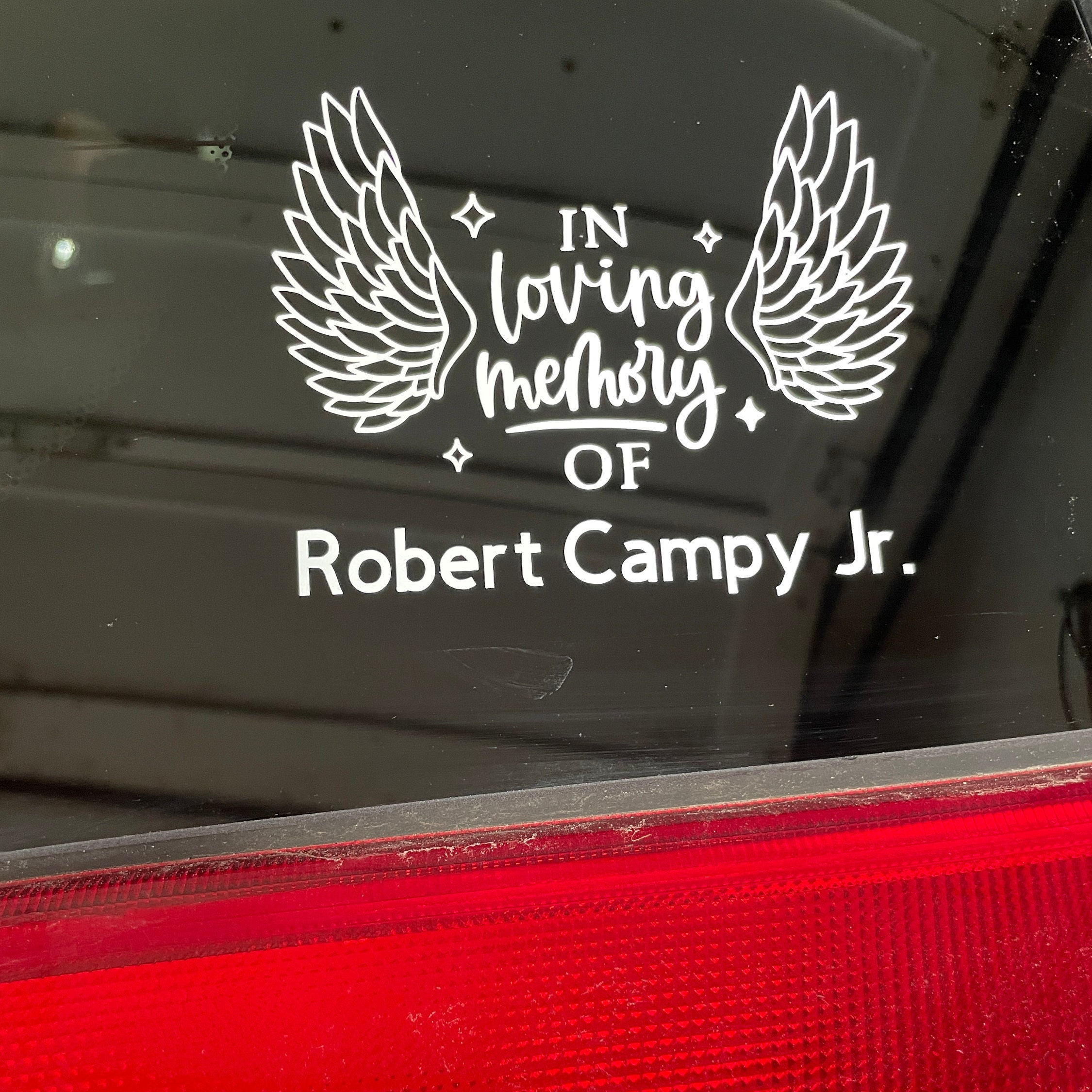 Custom "in Loving Memory Of" Car Decal - Etsy