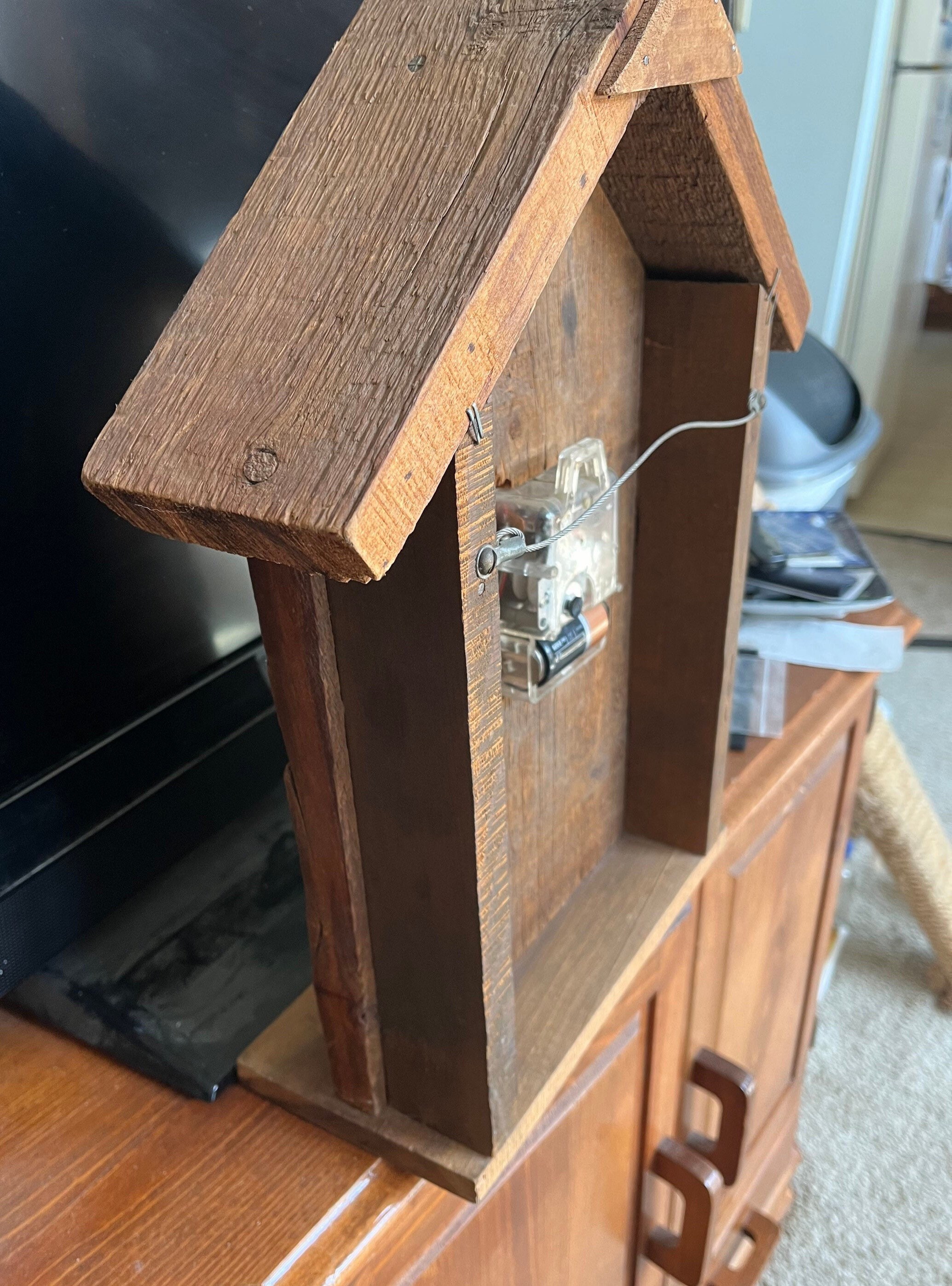 Rustic Gnome Hobbit House Handmade Clock Made of Barn Boards With Hand ...