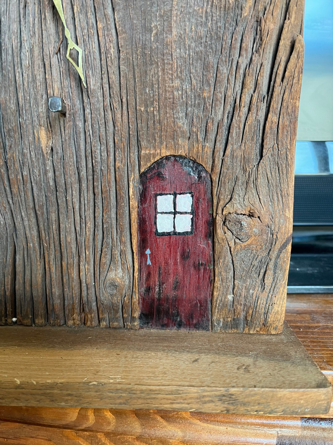 Rustic Gnome Hobbit House Handmade Clock Made of Barn Boards - Etsy