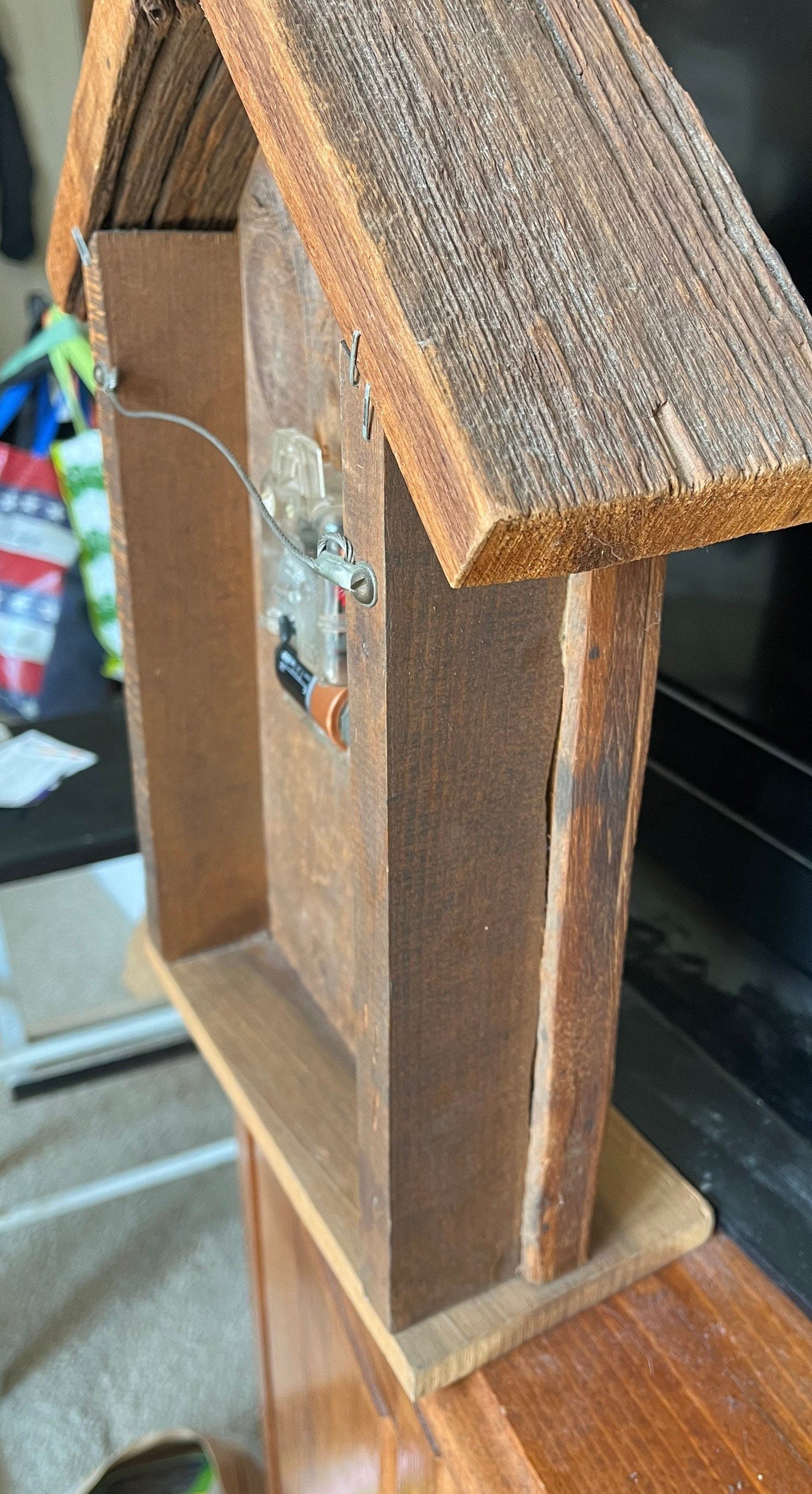 Rustic Gnome Hobbit House Handmade Clock Made of Barn Boards With Hand ...