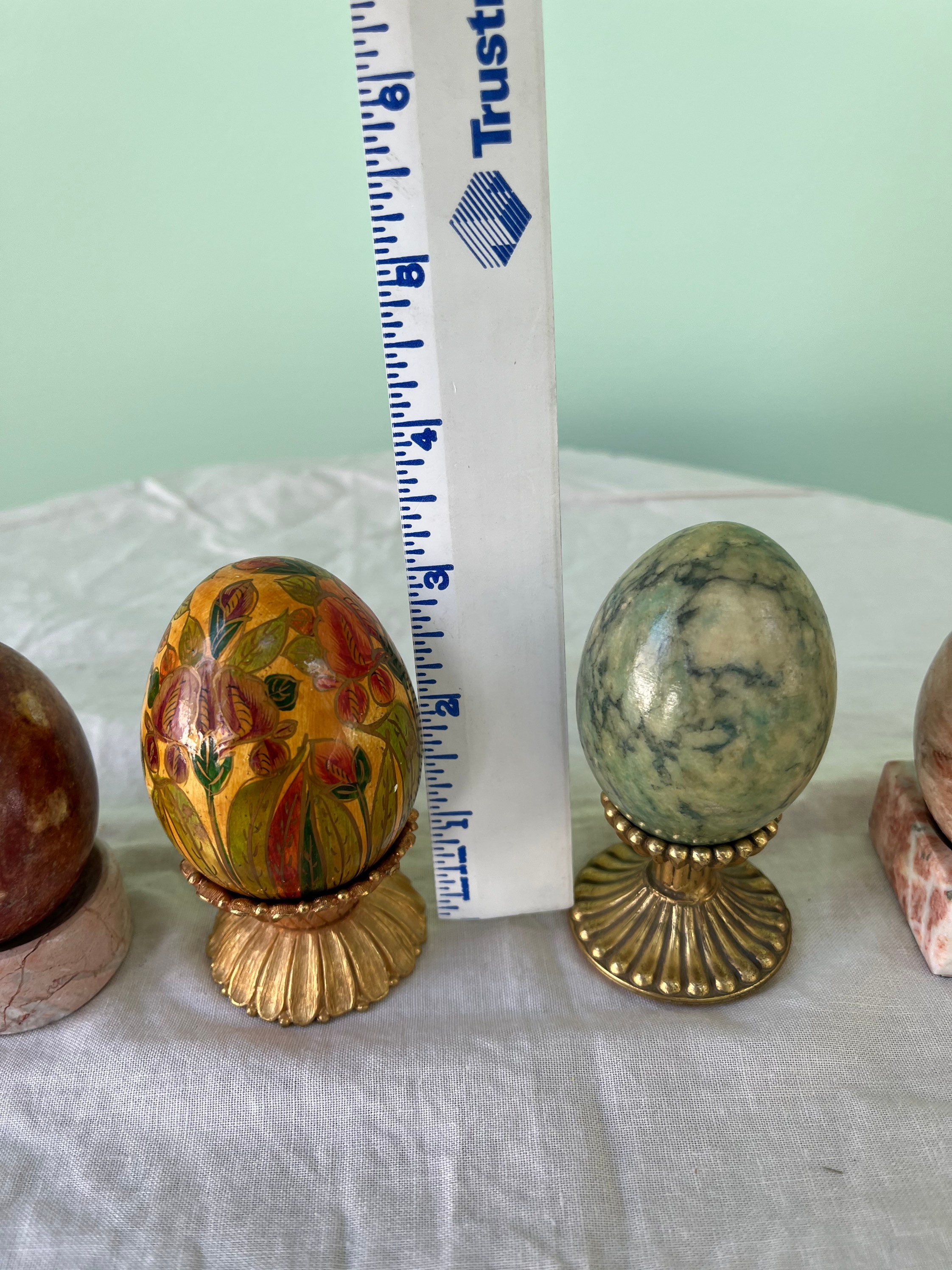 Egg Collection With Stands. 5 Pretty Eggs for Display. Symbol - Etsy