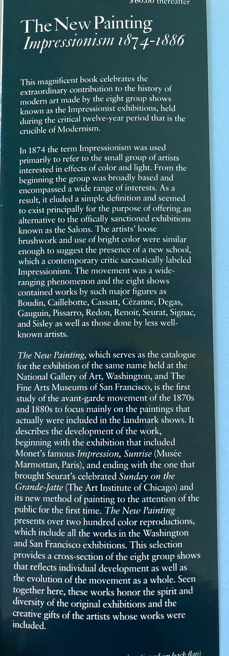 The New Painting: Impressionism 1874-1886, Hardcover Art Book - Etsy