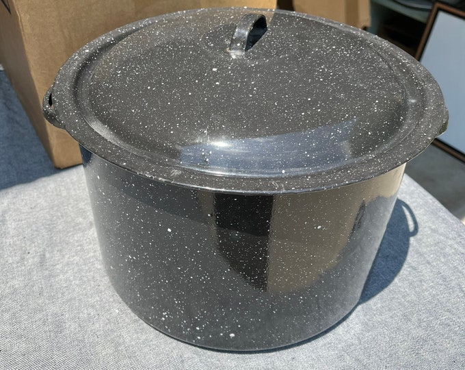 Water Bath Canner 12 Quart Vintage From 1970s. Graniteware Porcelain ...