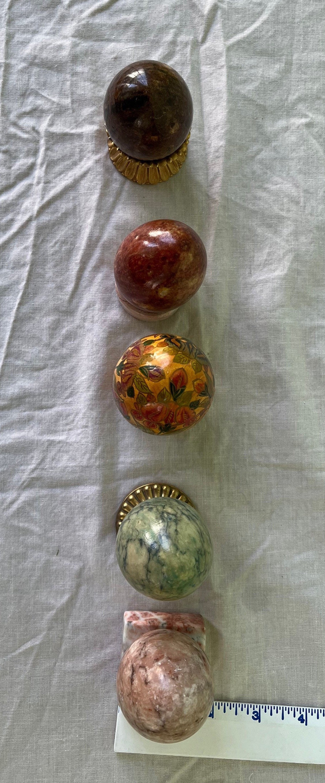 Egg Collection With Stands. 5 Pretty Eggs for Display. Symbol - Etsy