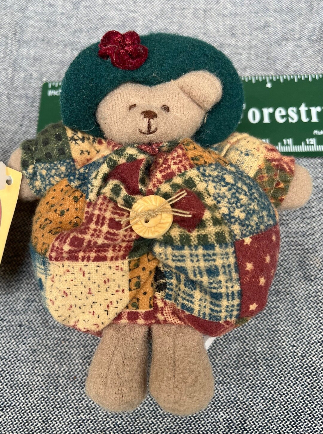 Fancy Teddy Bear Handcrafted in Colorado Melissa Ann Crafts Cute Childs ...