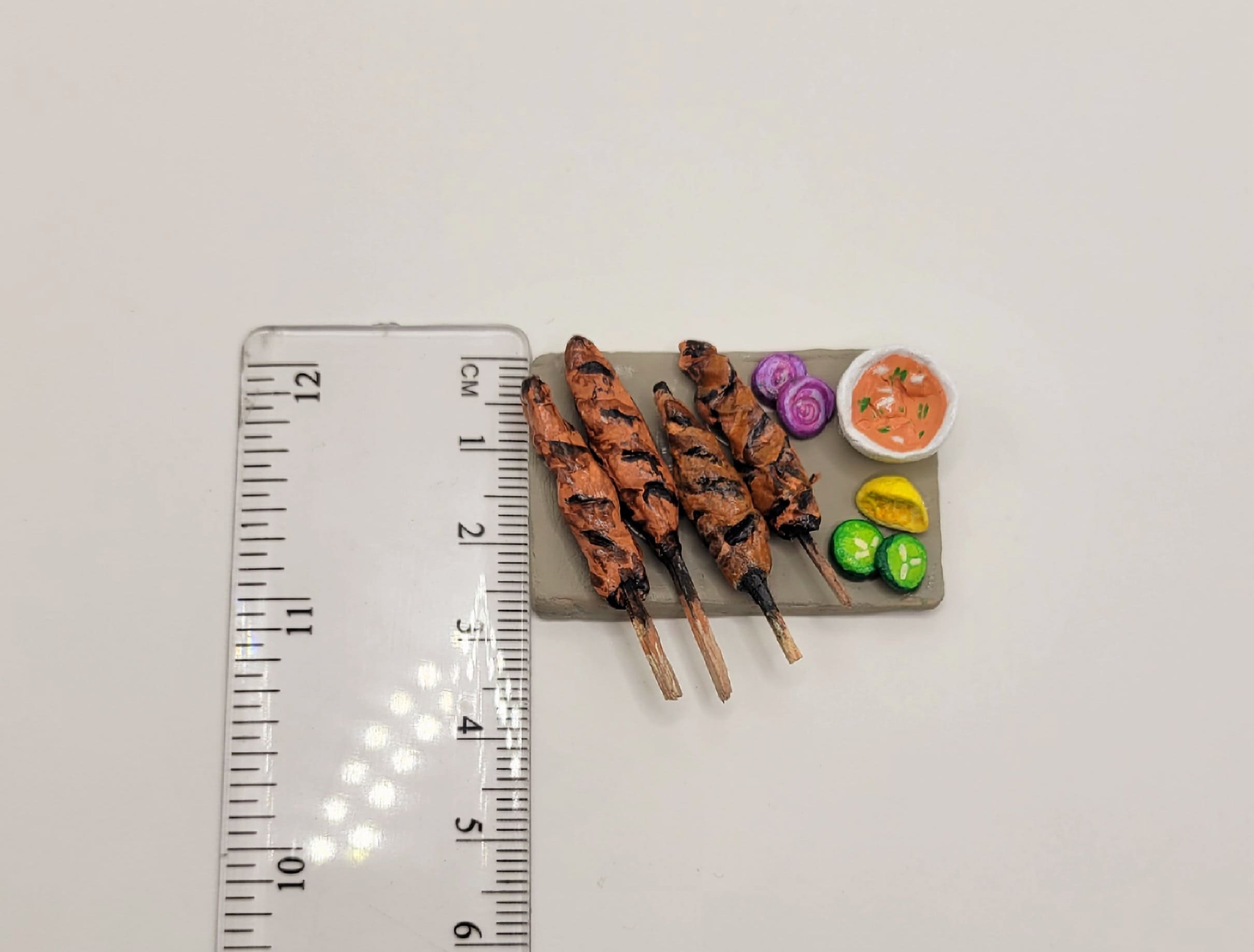 Clay Miniature of Satay Chicken and Peanut Sauce - Etsy