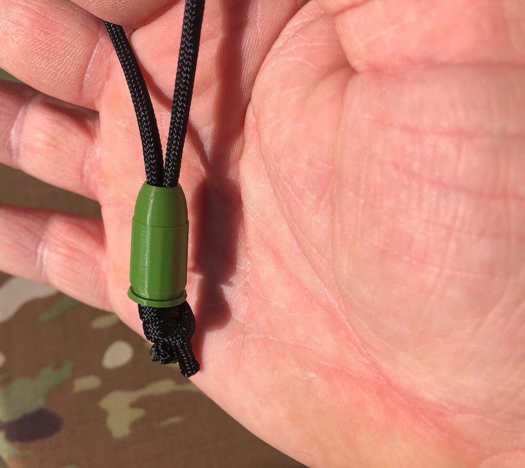 3D Printed Bullet Paracord Bead and Lanyard - Etsy