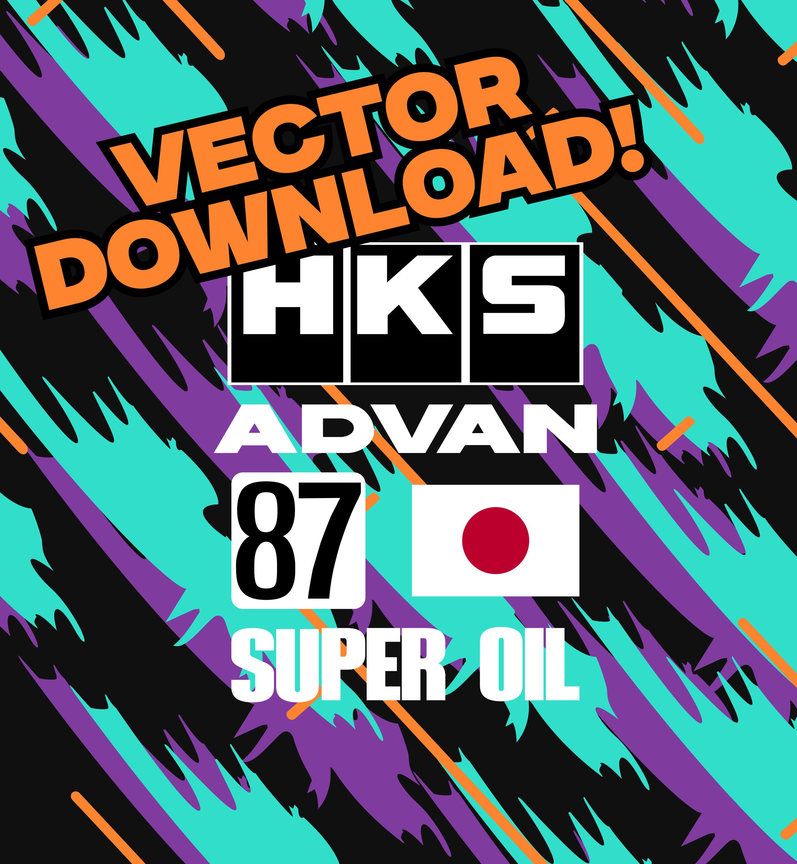 HKS JDM Oil Splatter Livery | 90s Racing Decal Design Files (svg, Png ...