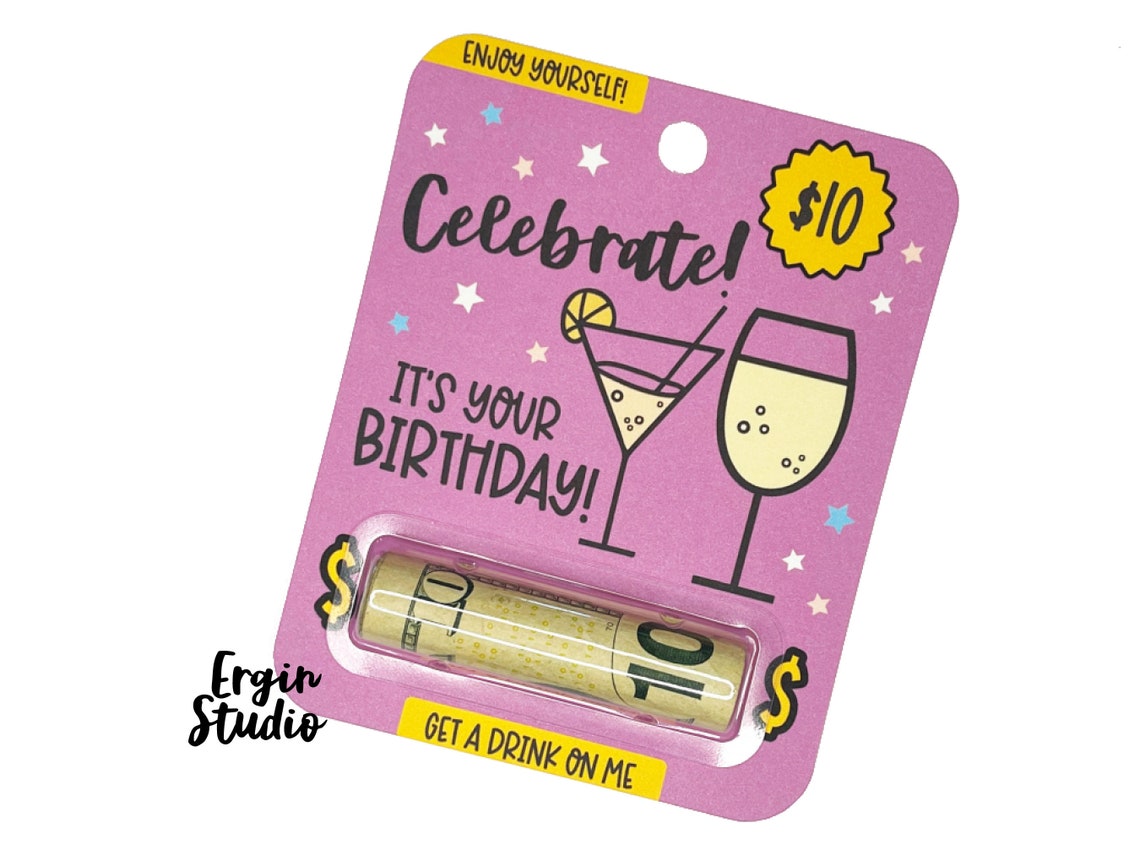Celebrate Birthday Money Card Birthday Gift Birthday - Etsy