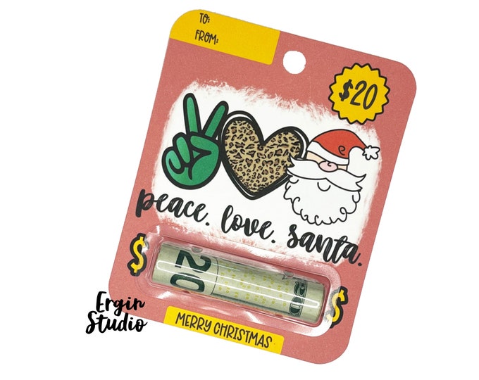 Mini Money Cards Cute Christmas Creature Cash Holder - Etsy