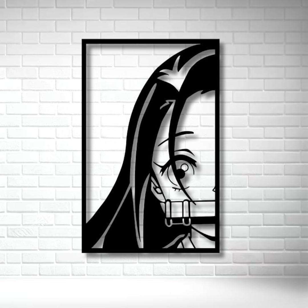 Nezuko SVG | Demon Slayer Wall Art | Anime Cut File | DXF EPS | Cricut ...