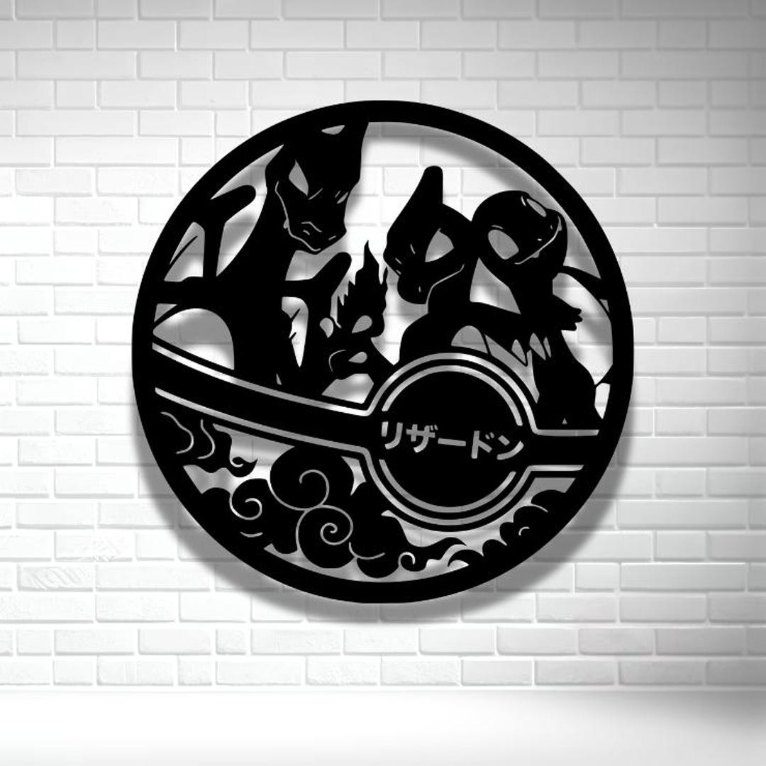 Charmander Charmeleon Charizard SVG | Evolution Wall Art | Pokemon Cut ...